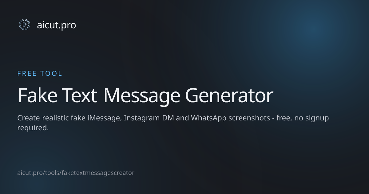 Free Fake Text Message Screenshot Generator | iPhone, Instagram ...